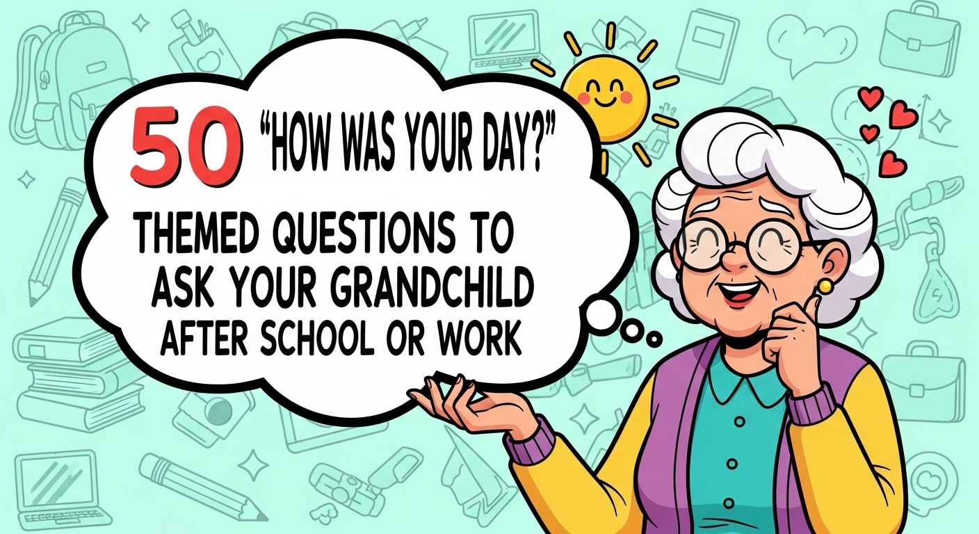 50 “How Was Your Day?” Themed Questions to Ask Your Grandchild After ...